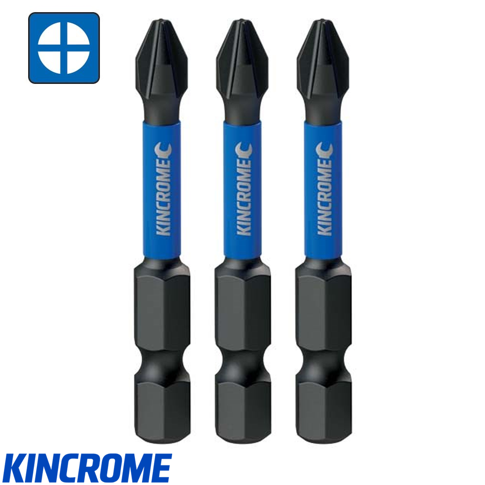 IMPACT BIT PH#2 50MM 3 PCK KINCROME PTA IMPACT - Collier & Miller