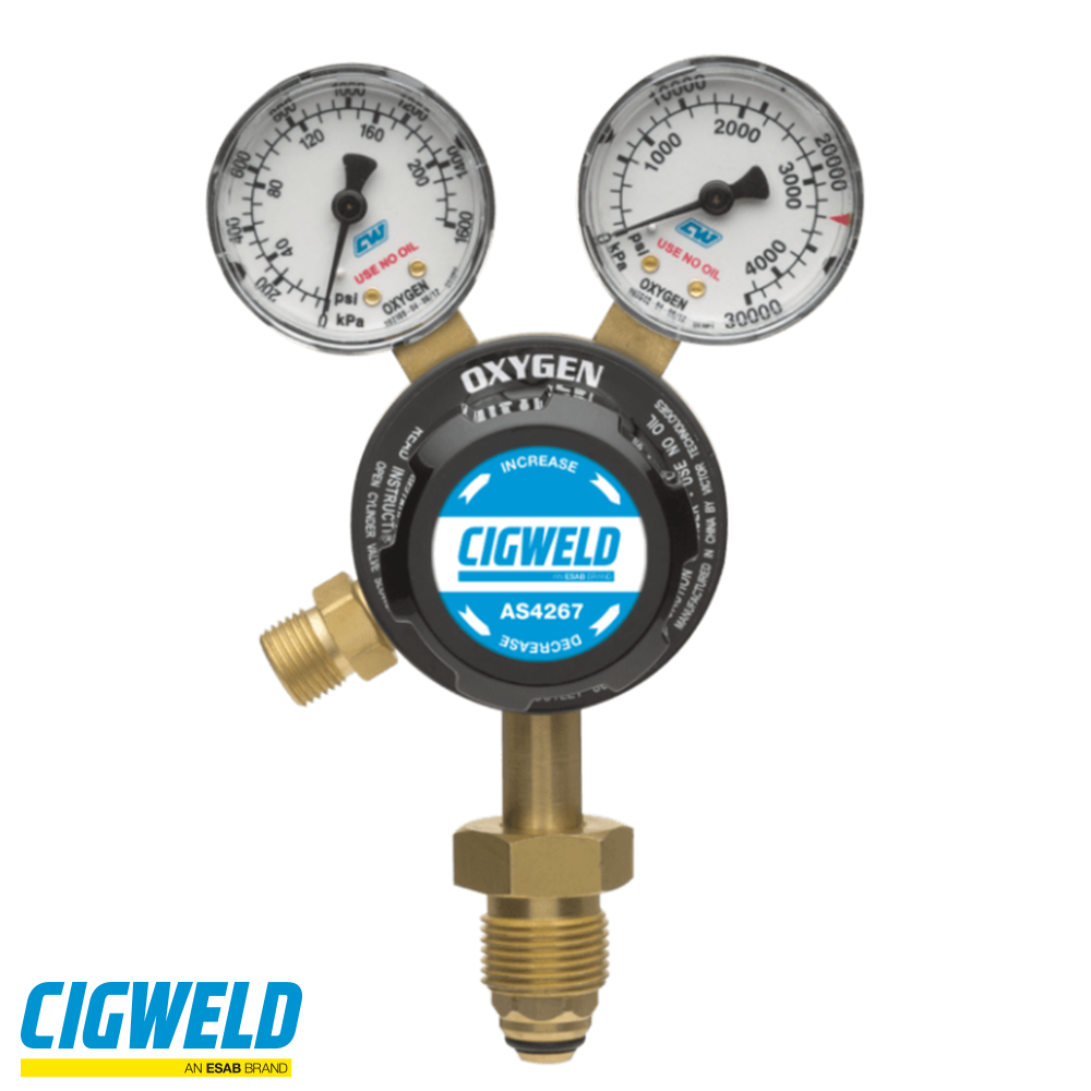 CIGWELD CUTSKILL REGULATOR OXYGEN INLET 30000kPa OUTLET PRESSURE 800kPa ...