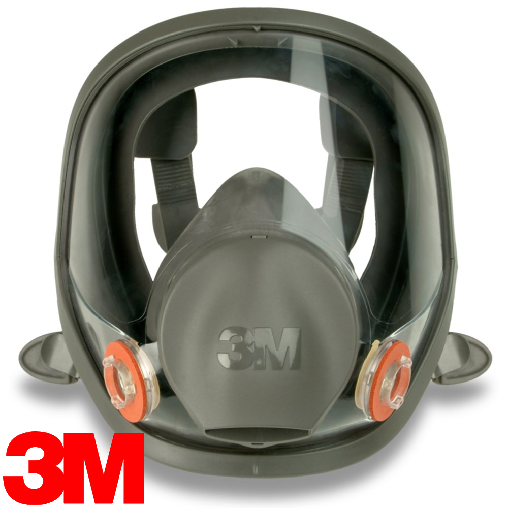 3M 6900 FULL FACE RESPIRATOR LARGE SIZE LIGHT WEIGHT POLY CARB LENS ...