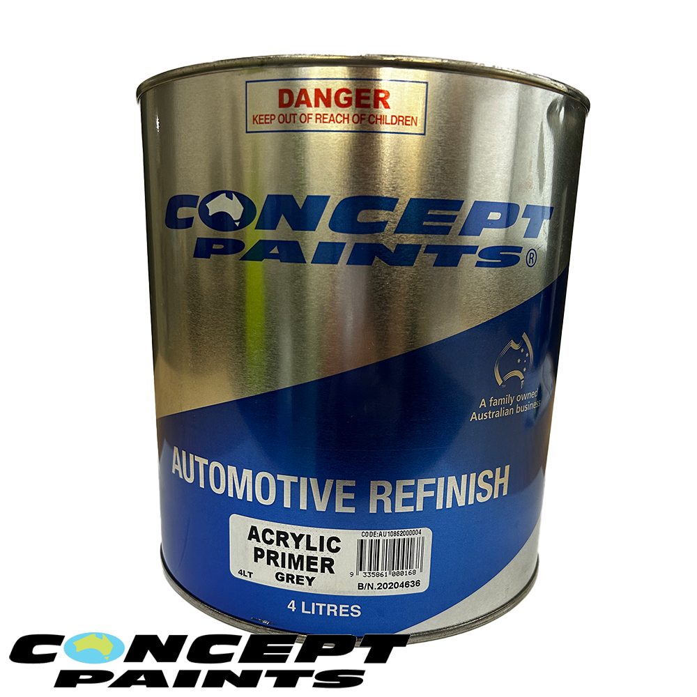 CONCEPT ACRYLIC PRIMER GREY 4L USE UNDER AUTOMOTIVE ACRYLIC - Collier ...