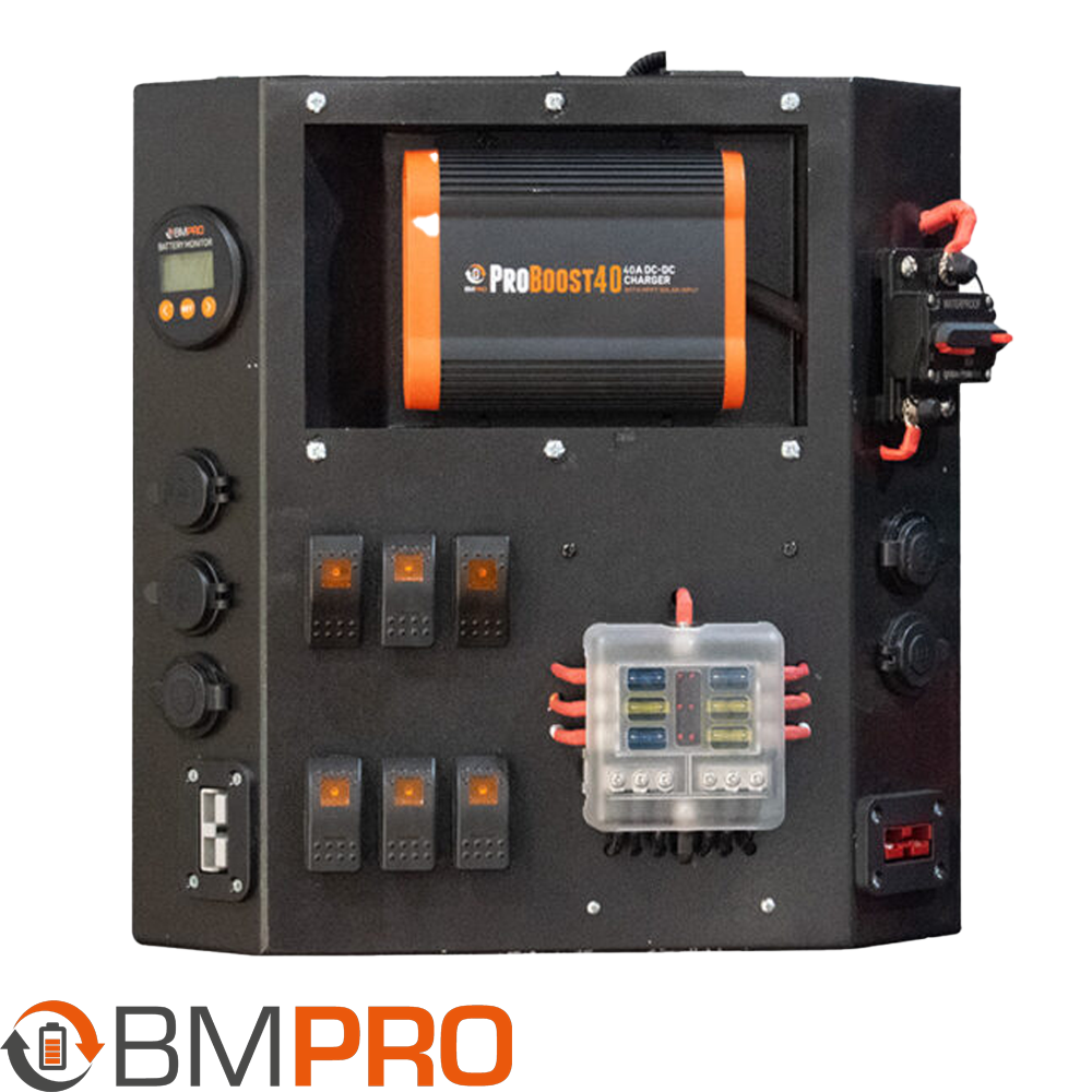 BMPRO PROBOOST BATTERY CHARGER 12V 40AMP DC/DC LITHIUM BOARD WITH SOLAR INPUT - Collier & Miller