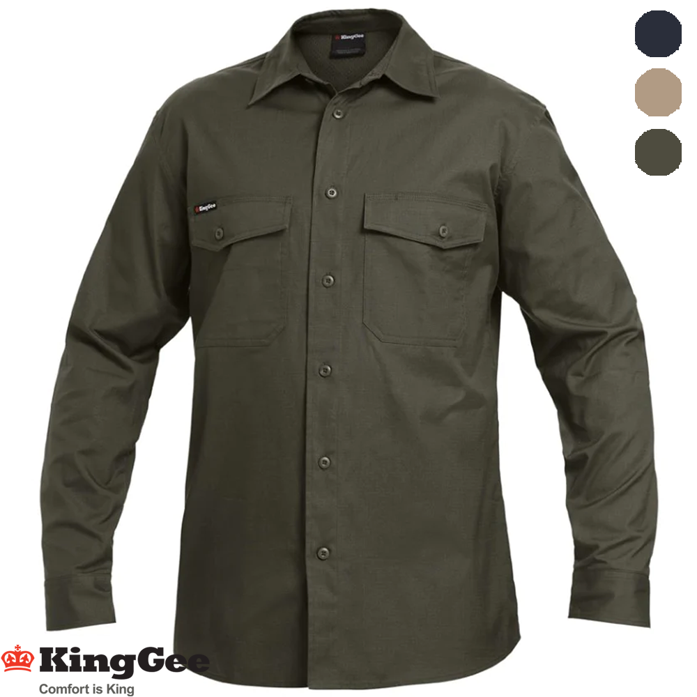 KING GEE WORKCOOL 2 SHIRT LONG SLEEVE - Collier & Miller