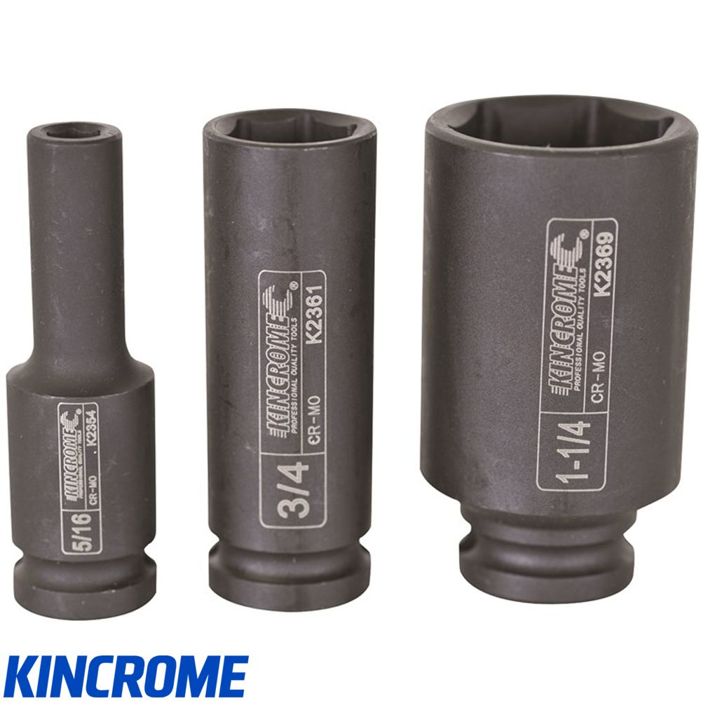 DEEP SOCKET 6PT 1/2 DRIVE 1/2 KINCROME IMPACT - Collier & Miller