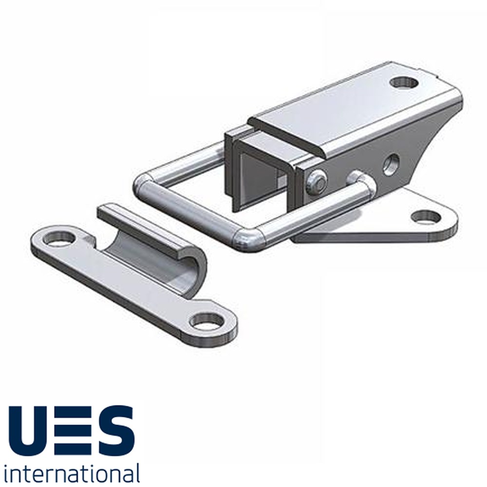 OVERCENTRE LATCH ZINC 32MM WITH CATCH PLATE COMPACT STYLE NO ADJUSTMENT ...