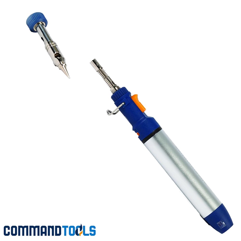 COMMAND GAS SOLDERING IRON BLOW TORCH SLIMLINE GAS TYPE BUTANE ...