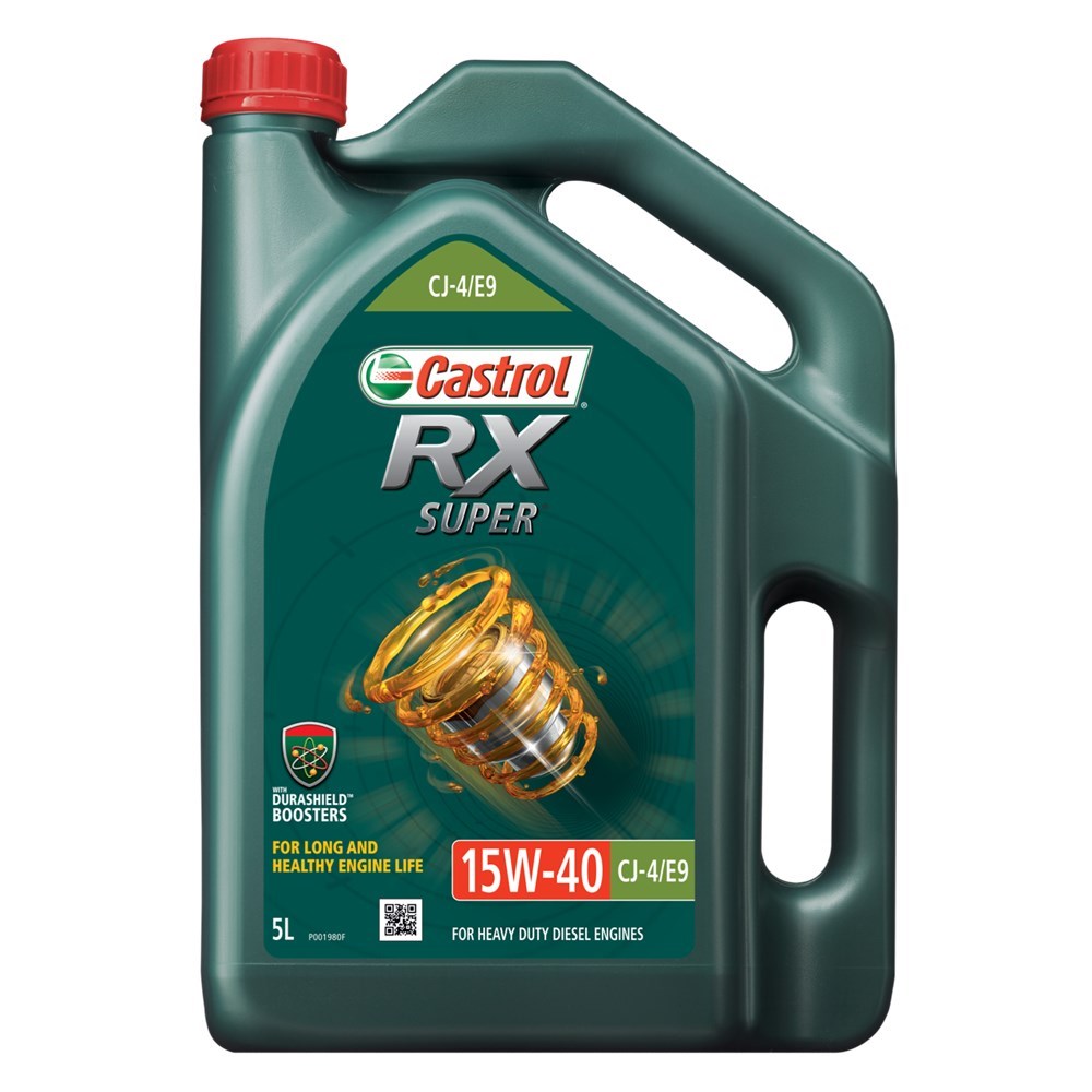 CASTROL RX SUPER 15W-40 5L CH-4 CI-4 DIESEL ENGINE OIL SL E7 ECF-2 CES ...