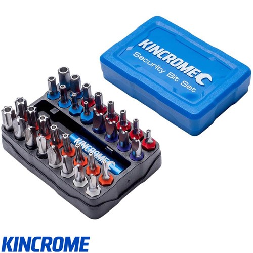 KINCROME SECURITY BIT SET 33PC 1 4 HEX DRIVE WITH HOLDER Collier Miller