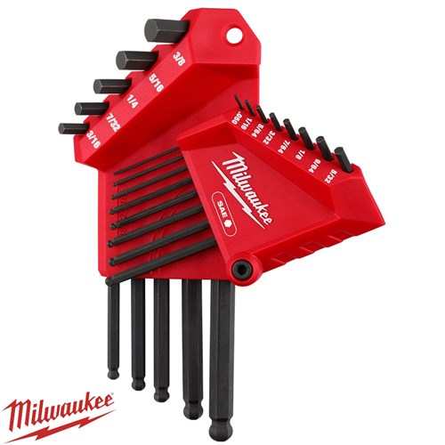 MILWAUKEE HEX KEY SET 13 PIECE SAE L STYLE WITH BALL END Collier Miller