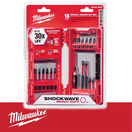 MILWAUKEE SHOCKWAVE SET 18PC IMPACT DRIVER SET - Collier & Miller