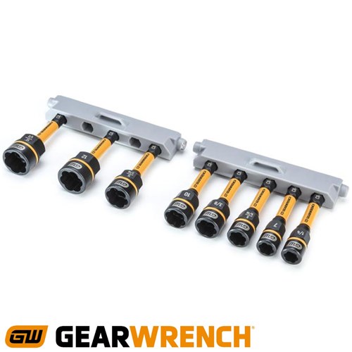 GEARWRENCH BOLT BITER SET 8PC 1 4 DRIVE NUT EXTRACTOR DRIVE SET 8 PIECE Collier Miller
