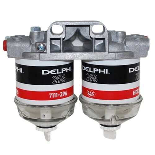 CAV DOUBLE FUEL FILTER KIT CAV LUCAS DELPHI STYLE 50 LPH - Collier & Miller