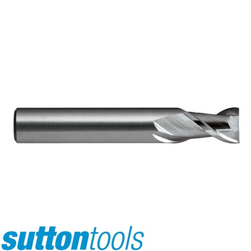 SUTTON 2 FLUTE SLOT DRILL 1/4 HSS STRAIGHT SHANK - Collier & Miller