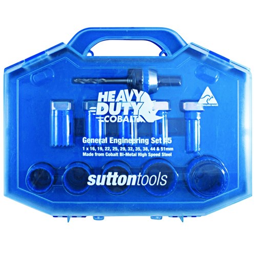 SUTTON 10PC HOLESAW KIT GENERAL ENG SET #5 BI-METAL 16MM-51MM - Collier ...