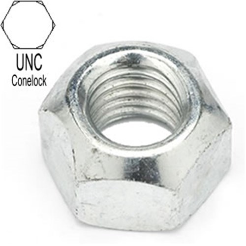 CONELOCK NUT 7/16 UNC ZINC PLATED - Collier & Miller