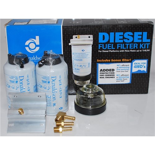 DONALDSON LOW FLOW FUEL FILTER KIT - 4WD'S 114LPH 11 MICRON FILTRATION ...