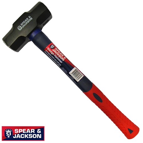 SLEDGE HAMMER 4LB FIBREGLASS HANDLE/PINNED HEAD SPEAR & JACKSON ...