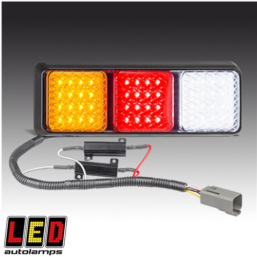 LED REAR COMBO LAMP LED AUTOLAMP STOP-TAIL-IND-REV WITH DEUTSCH ...
