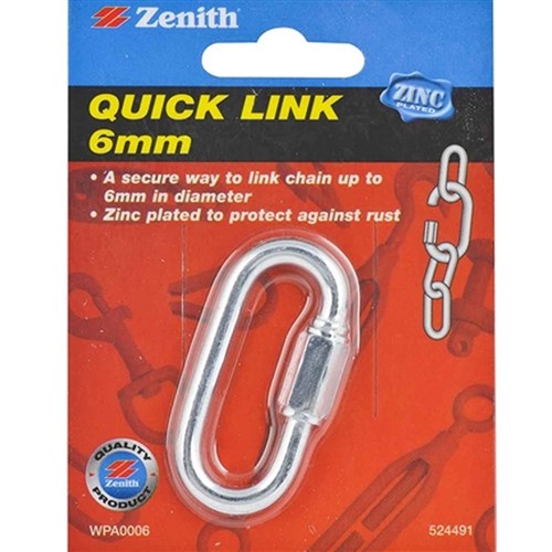 QUICK LINK 6MM ZINC PLATED PROLINE - Collier & Miller