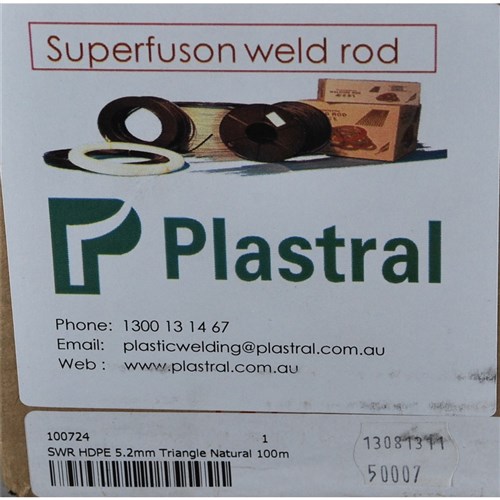 PLASTIC WELD ROD NATURAL 5.2MM NATURAL TRIANGULAR 100MTR REEL - Collier ...