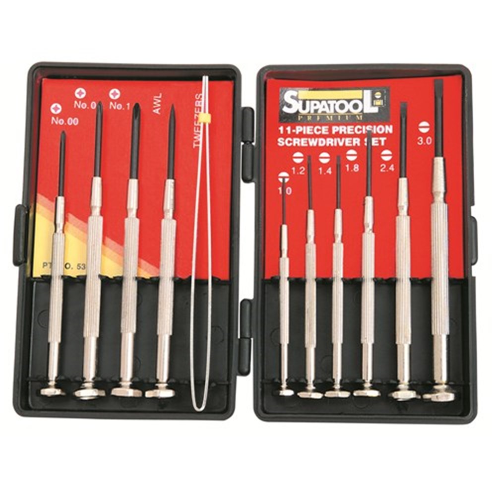 SUPATOOL PRECISION SCREWDRIVER SET 11PC - Collier & Miller