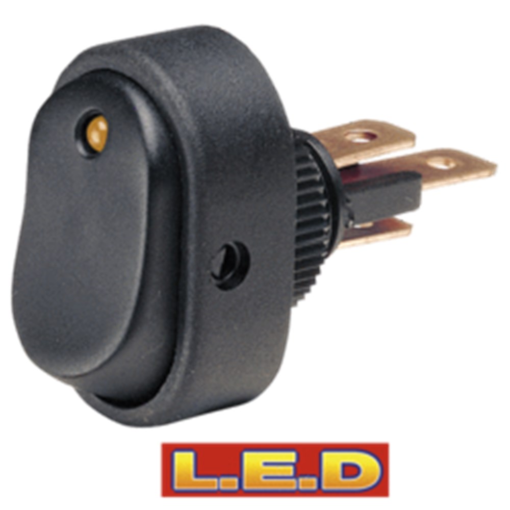 NARVA ROCKER SWITCH GREEN LED LIGHT ON/ OFF - Collier & Miller