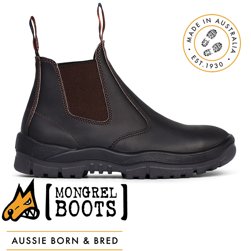 MONGREL ELASTIC SIDED 7 BROWN NON SAFETY BOOT SIZE 7 - Collier & Miller