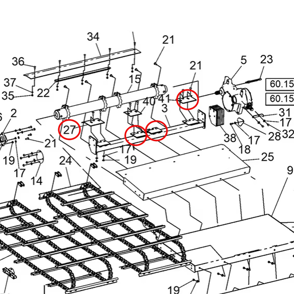CASE STRIPPER PLATE KIT 10 SER 7010 8010 2 X OUTER 2 X INNER 87384612 ...