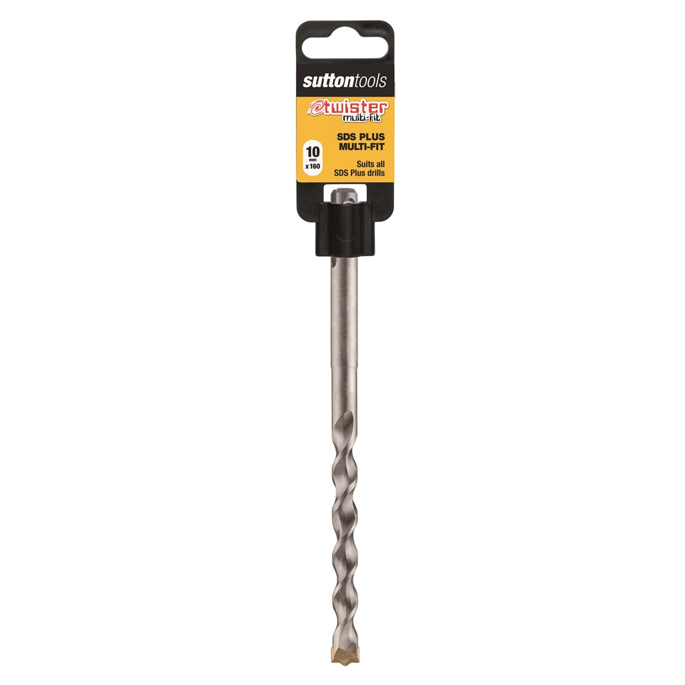 Sutton 10mm Masonry Drill Bit Sds Plus Twister Multi Fit 160mm Long