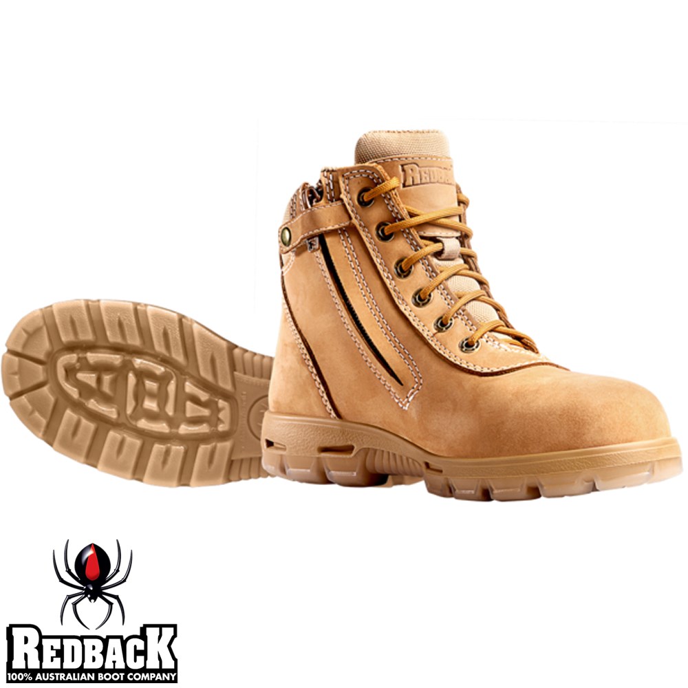 UCWZ NON-SAFETY BOOT 7 REDBACK COBAR ZIP LACE-UP WHEAT SIZE: MEN 7, WOMEN 9 - Collier & Miller