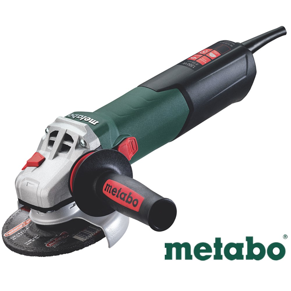 METABO GRINDER 125MM WE15-125Q 1550W/11000RPM CLUTCH QUICK NUT MADE IN ...
